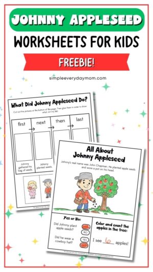 Free Printable Johnny Appleseed Worksheets For Kids
