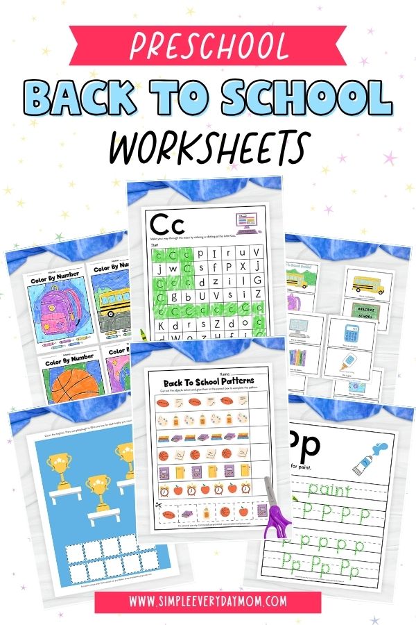 Back To School Preschool Printables That're Fun To Do!