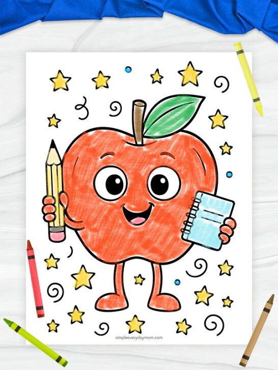 Free Apple Coloring Pages For Kids