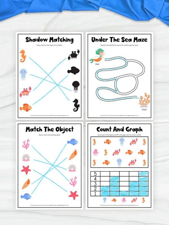 Free Under The Sea Activity Pages For Kids