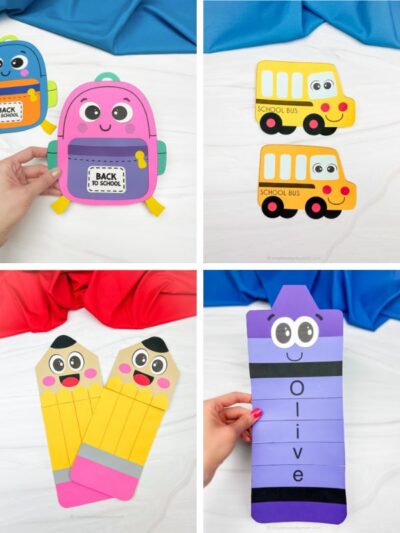 Backpack Paper Craft For Kids [Free PDF Template]