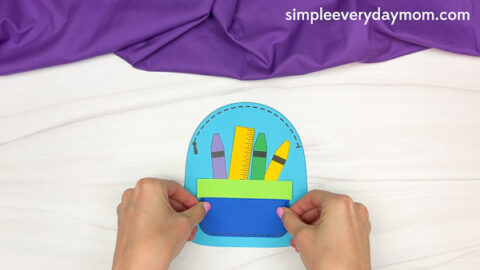 Backpack Paper Craft For Kids [Free PDF Template]