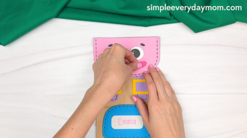 Paper Bag Backpack Craft For Kids [Free Printable Template]