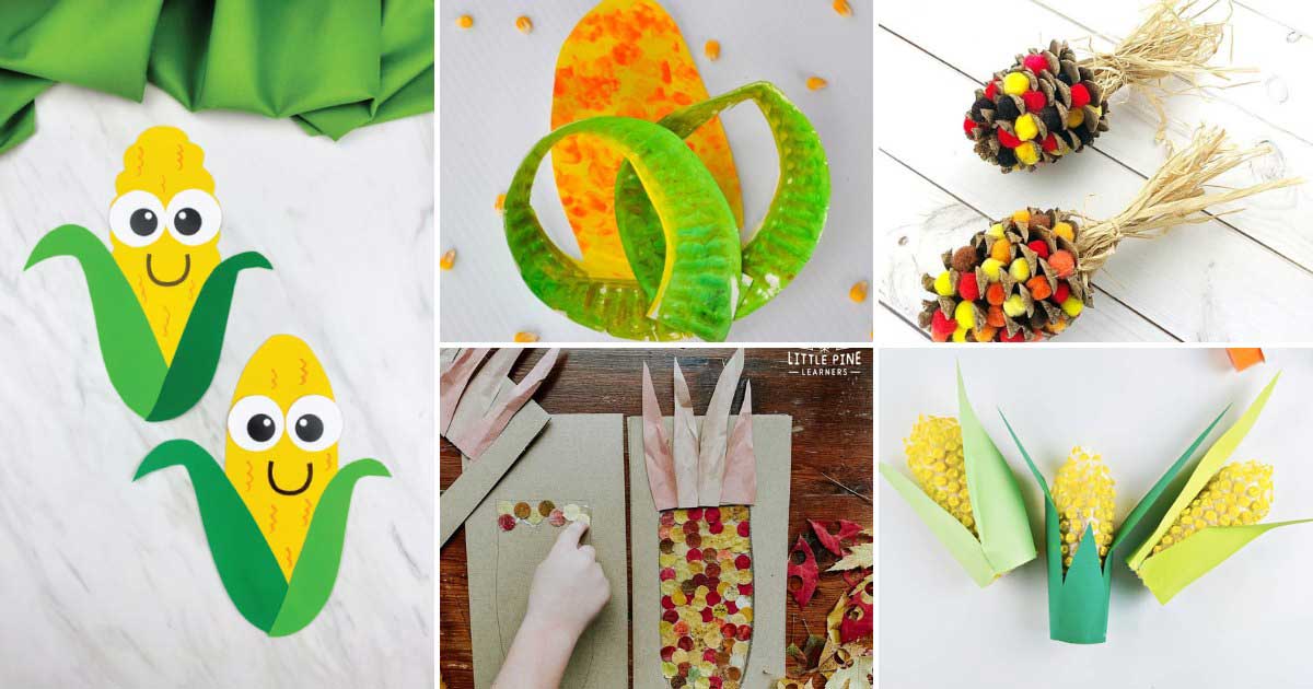 15+ Corn Crafts for Kids to Celebrate Fall the Hands-On Way