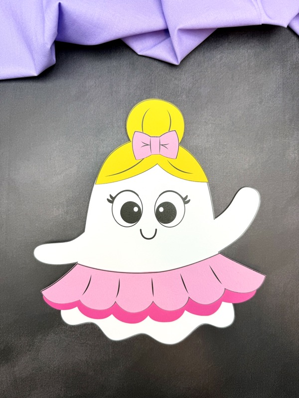 Ballerina Ghost Disguise Project For Kids [Free Printable Template]