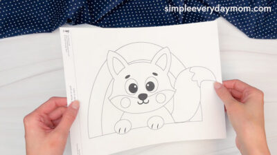 Fox Name Craft For Kids [Free PDF Template]