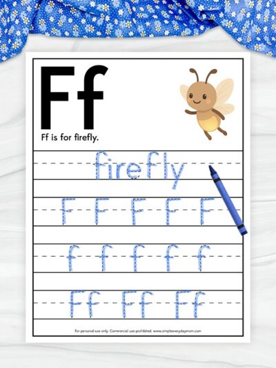 Free Printable Firefly Worksheets For Kindergarten