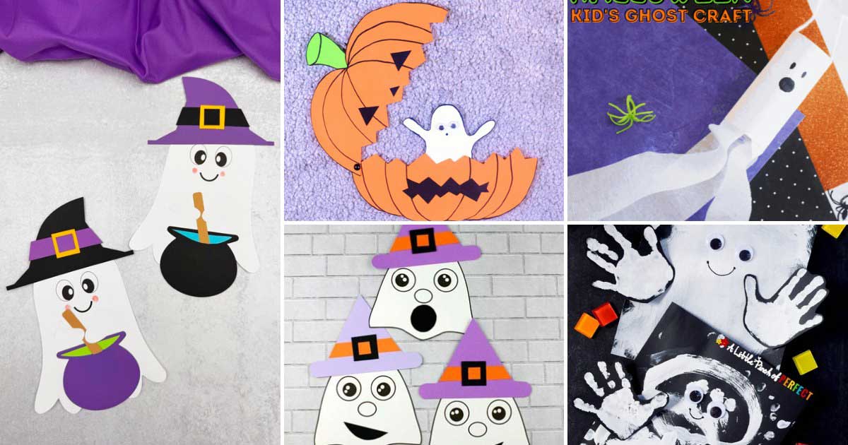 15+ Ghost Crafts for Kids That Are Cute, Not Creepy