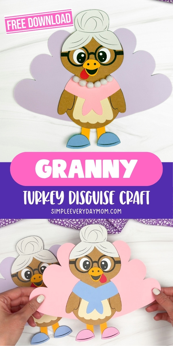 Granny Turkey Disguise [Free Printable Template]