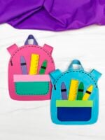 Backpack Paper Craft For Kids [Free PDF Template]