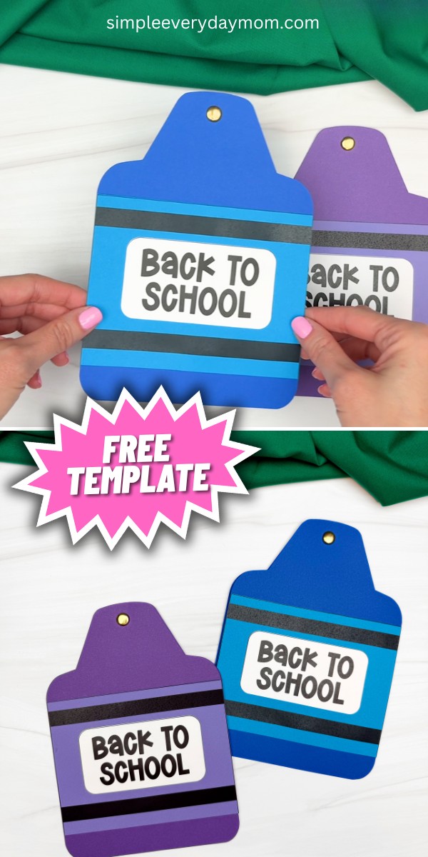 Easy Crayon Book Craft For Kids [Free PDF Template]