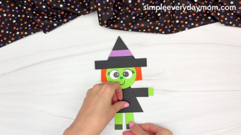 Witch Shape Craft For Kids [Free PDF Template]