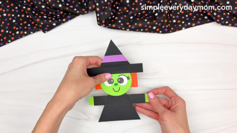 Witch Shape Craft For Kids [Free PDF Template]