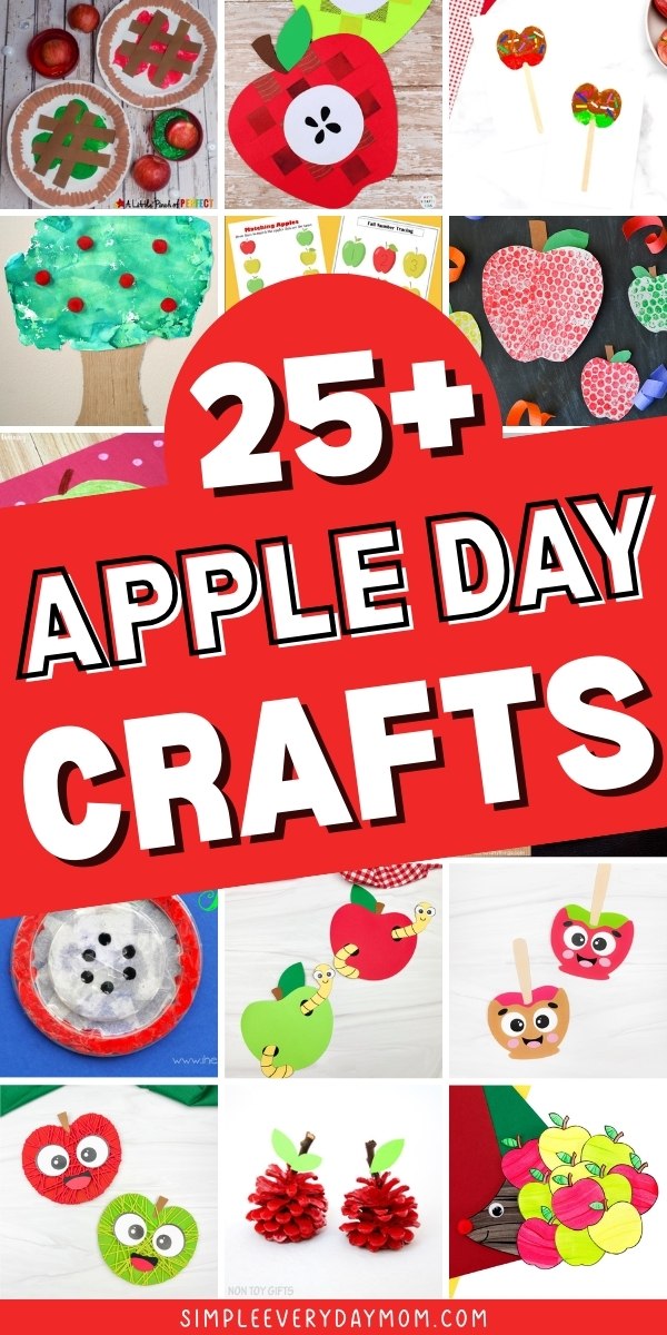 25+ Apple Day Crafts for Kids to Celebrate Fall