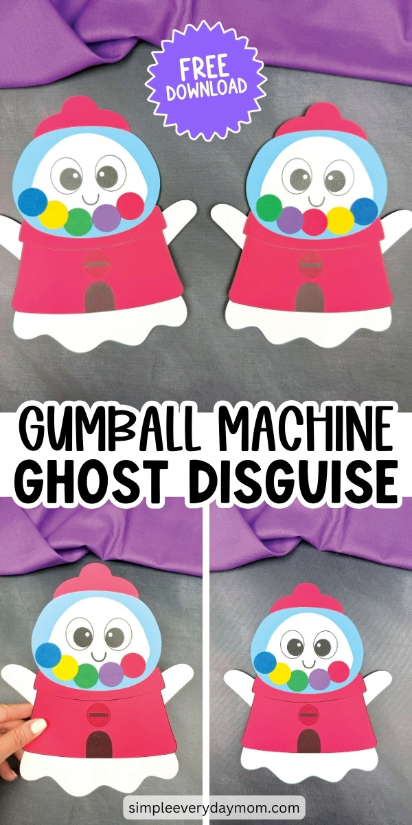Gumball Disguise A Ghost Project For Kids [Free PDF Template]