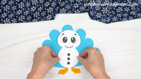 Snowman Turkey Disguise Craft For Kids [Free PDF Template]