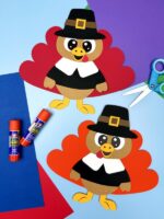 Pilgrim Turkey Craft For Kids [Free Printable Template]