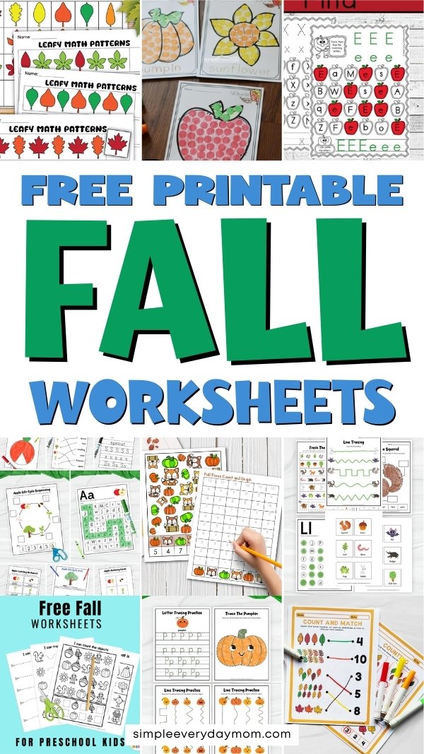 25+ Fall Kindergarten Worksheets to Keep Little Learners Engaged
