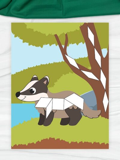 Printable Forest Animal Pattern Block Mats For Kids