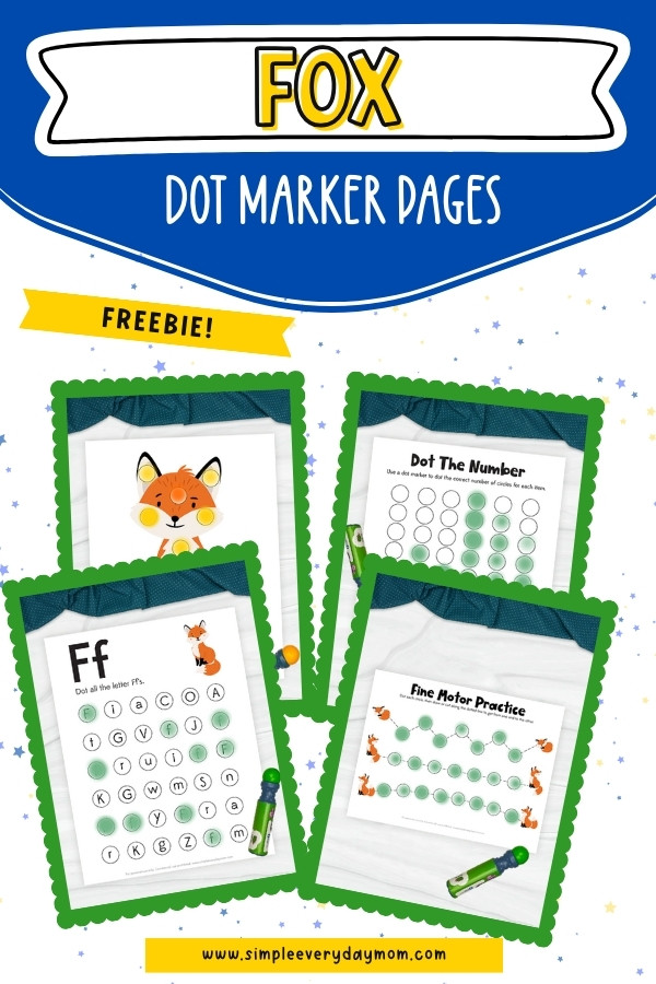 Free Fox Do A Dot Printables For Preschoolers