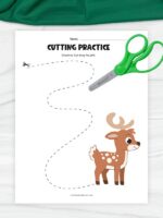 Free Forest Animal Cutting Practice Worksheets