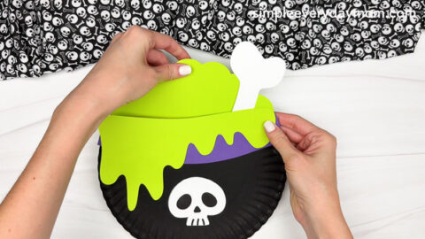 Paper Plate Witches Brew Craft For Kids [Free PDF Template]