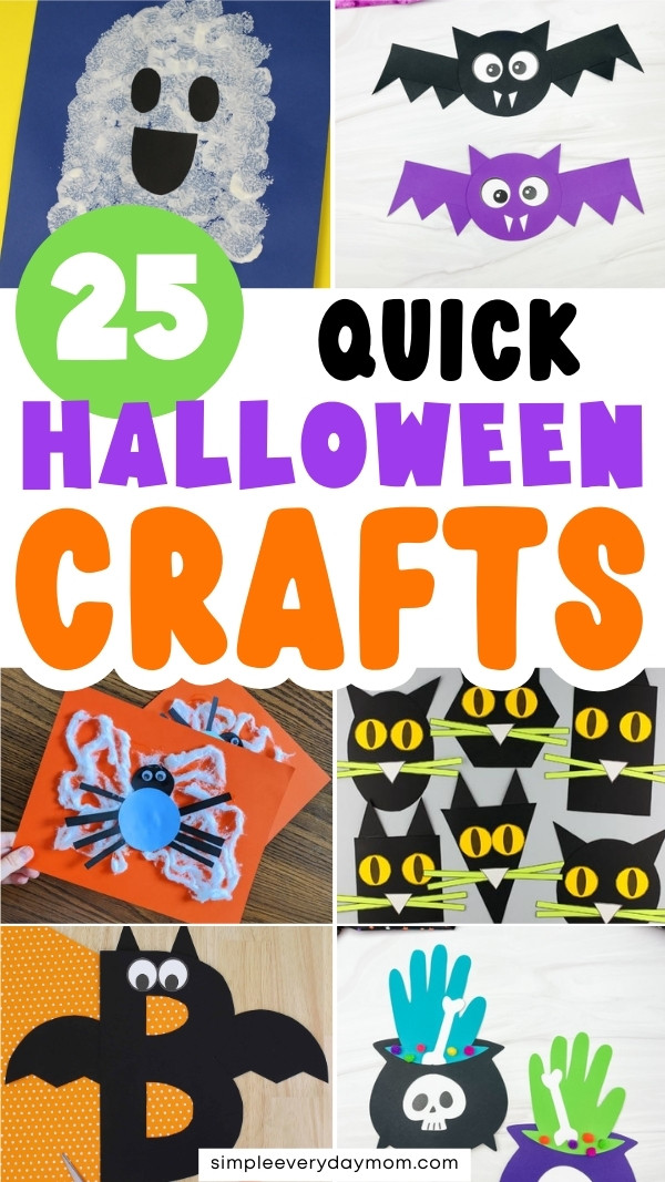 25 Quick Halloween Crafts That Kids Can Make Anytime