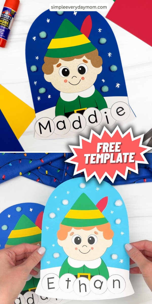 Buddy the Elf Name Craft For Kids [Free PDF Template]
