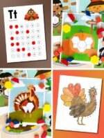 Stuffed Paper Bag Turkey Craft For Kids [Free PDF Template]