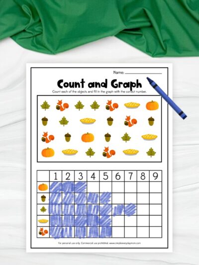 Free Thanksgiving Graphing Worksheets For Preschoolers