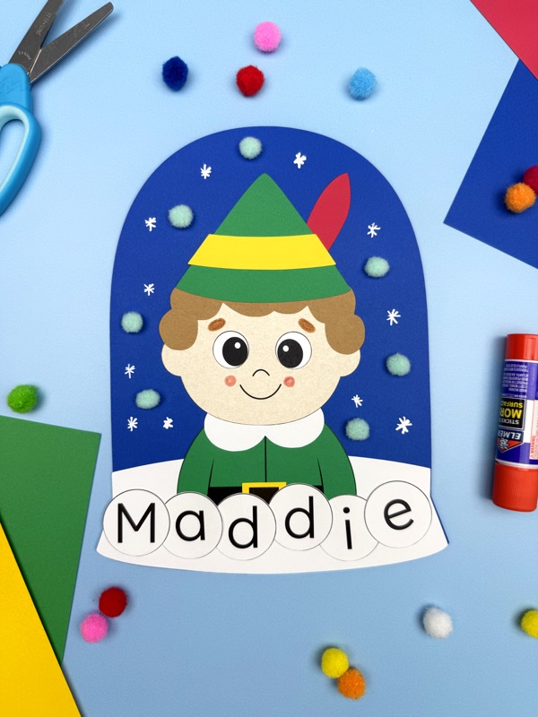 Buddy the Elf Name Craft For Kids [Free PDF Template]