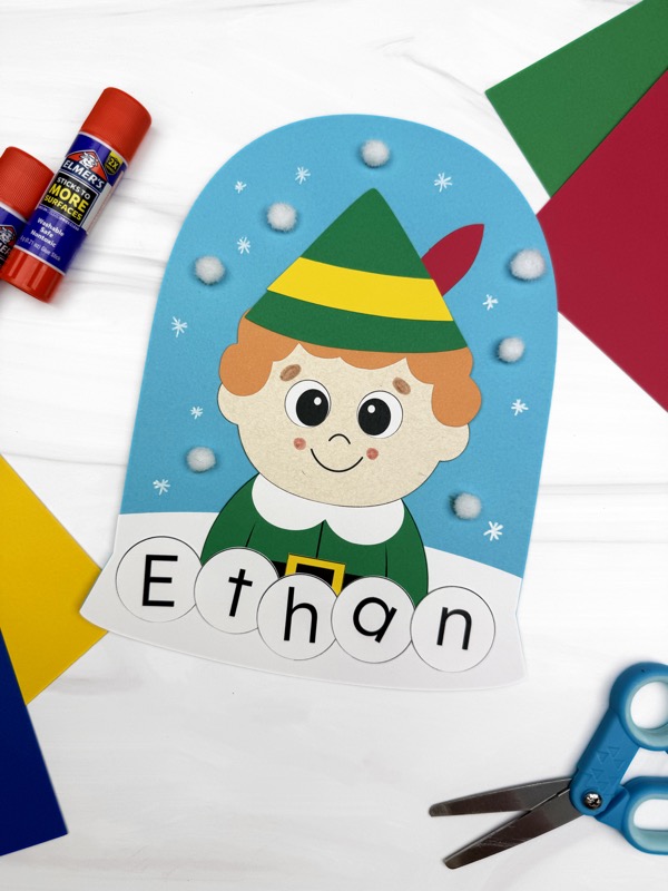 Buddy the Elf Name Craft For Kids [Free PDF Template]