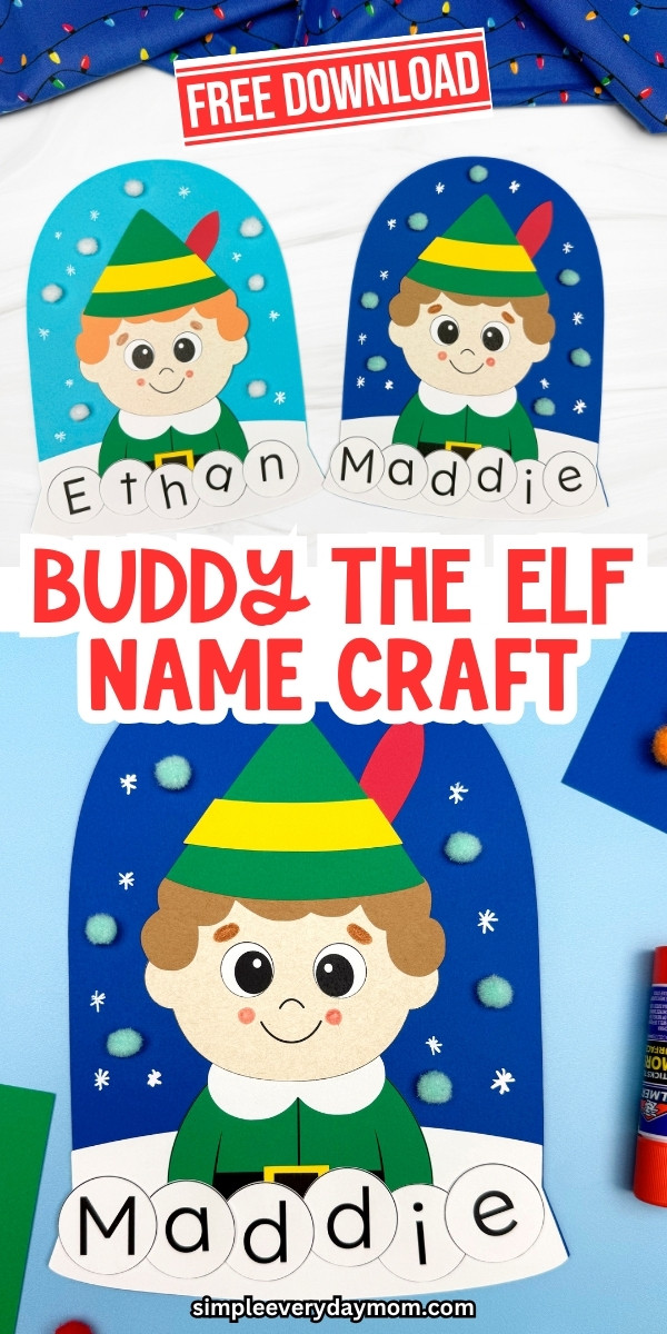 Buddy the Elf Name Craft For Kids [Free PDF Template]