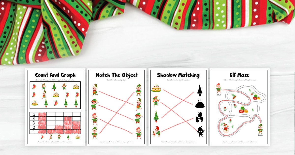 Free Elf Activity Printables For Kids
