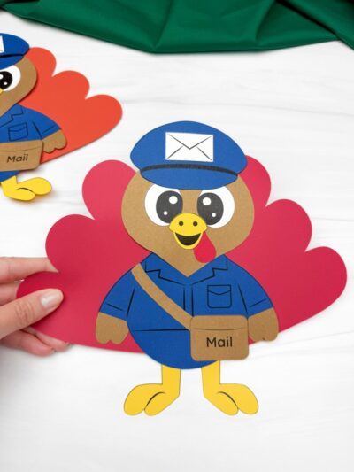 Mailman Disguise A Turkey Craft For Kids [Free PDF Template]