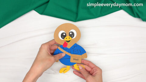 Mailman Disguise A Turkey Craft For Kids [Free PDF Template]