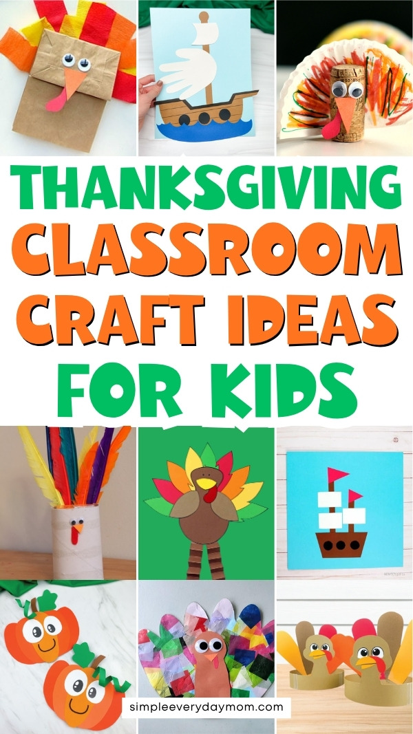 25 Thanksgiving Classroom Crafts That Kids Will Love to Make