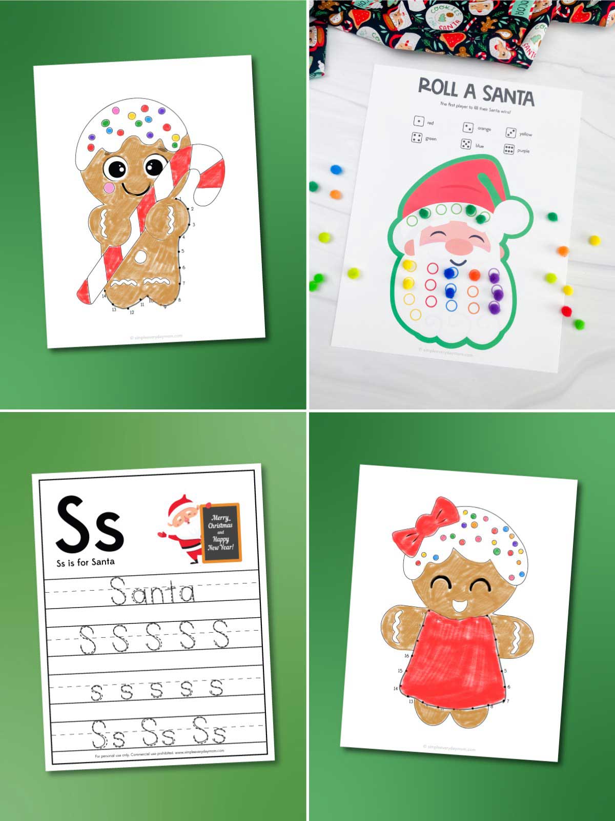 Free Printable Gingerbread Math Worksheets