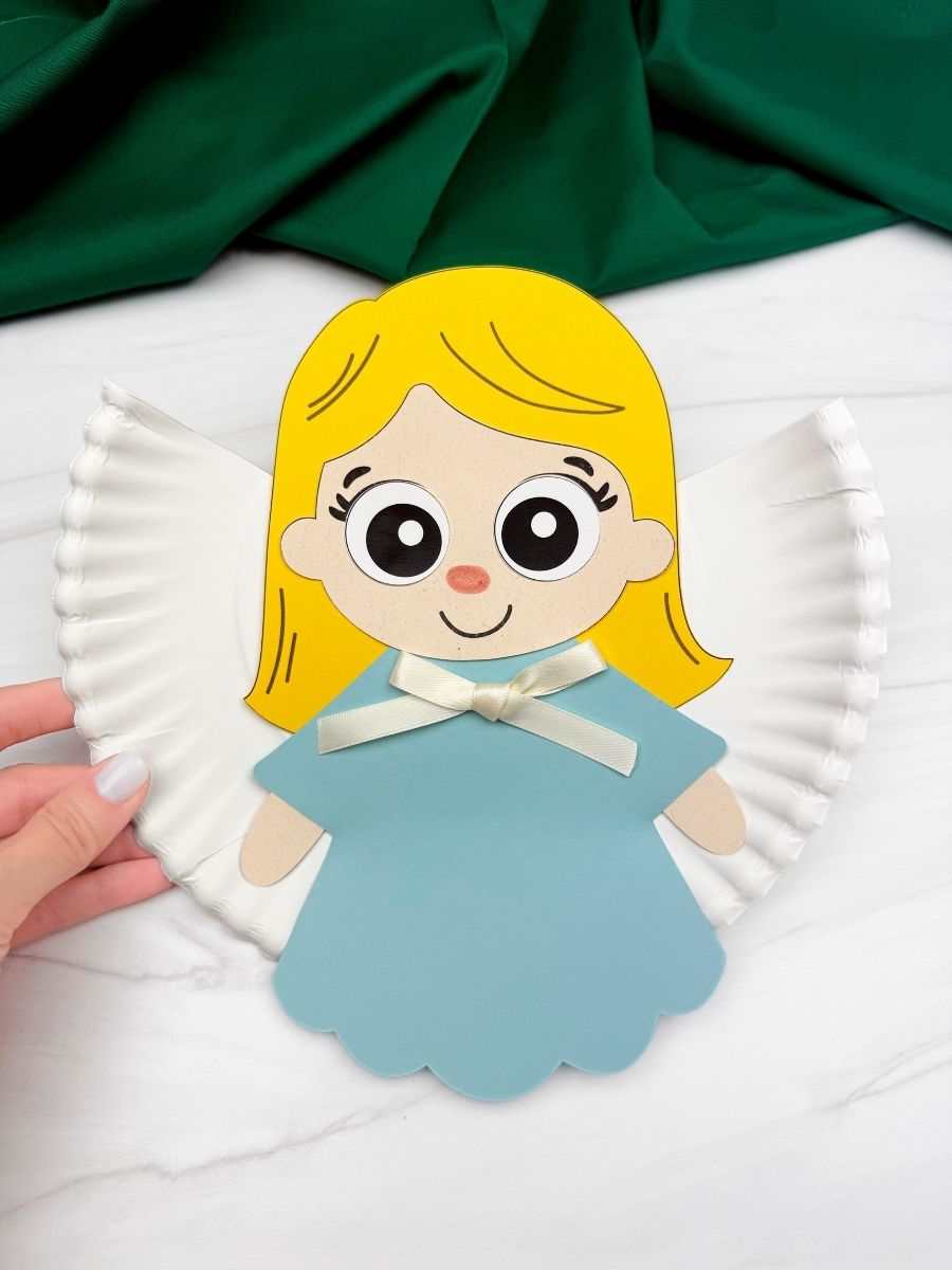 Paper Plate Angel Craft for Kids [Free PDF Template]