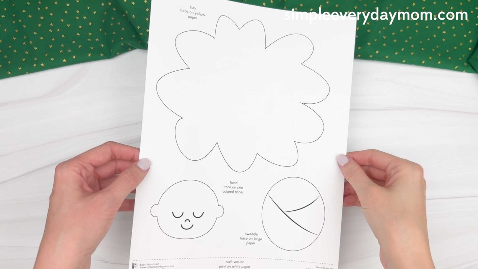Baby Jesus Craft for Kids [Free Printable Template]