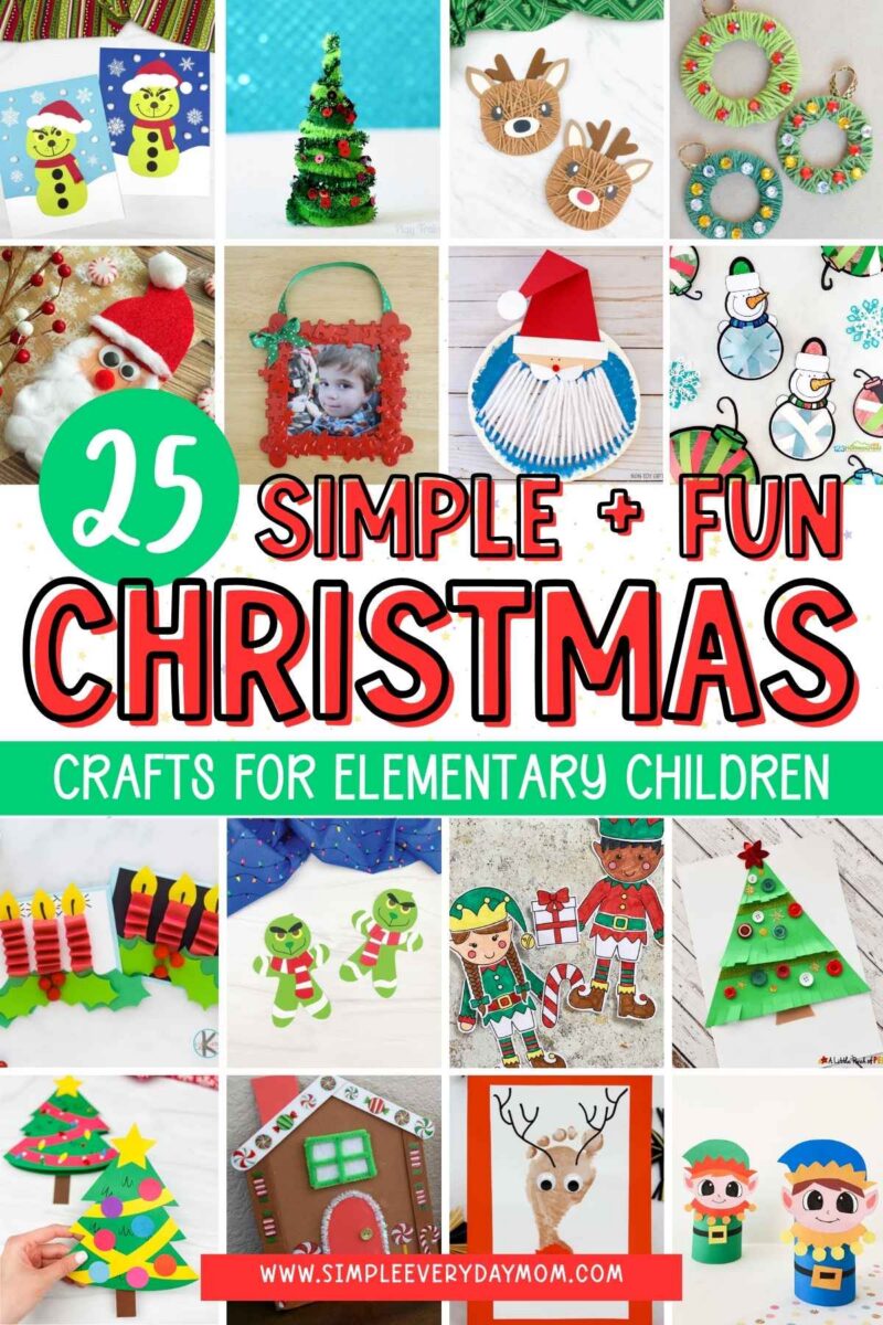 25 Fun Elementary Christmas Crafts Kids Will Love
