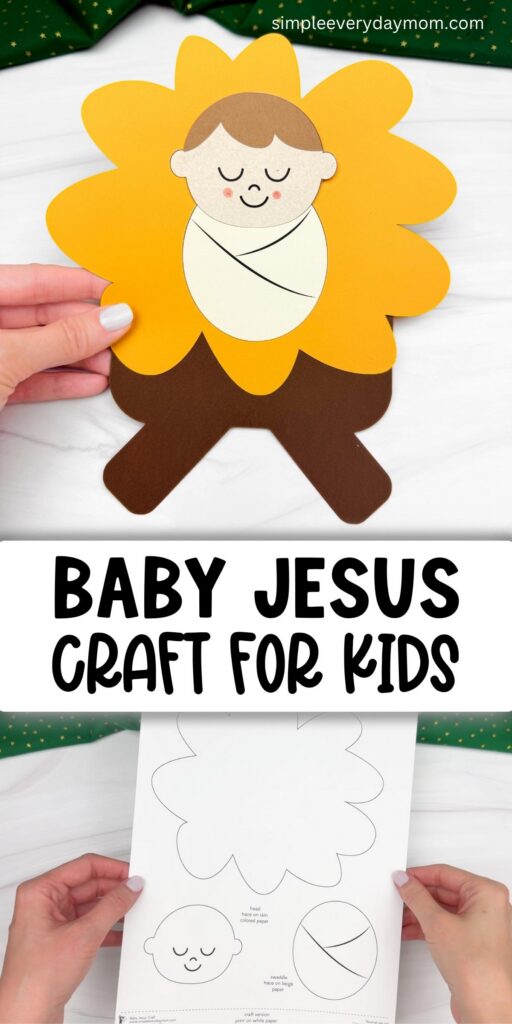 Baby Jesus Craft for Kids [Free Printable Template]