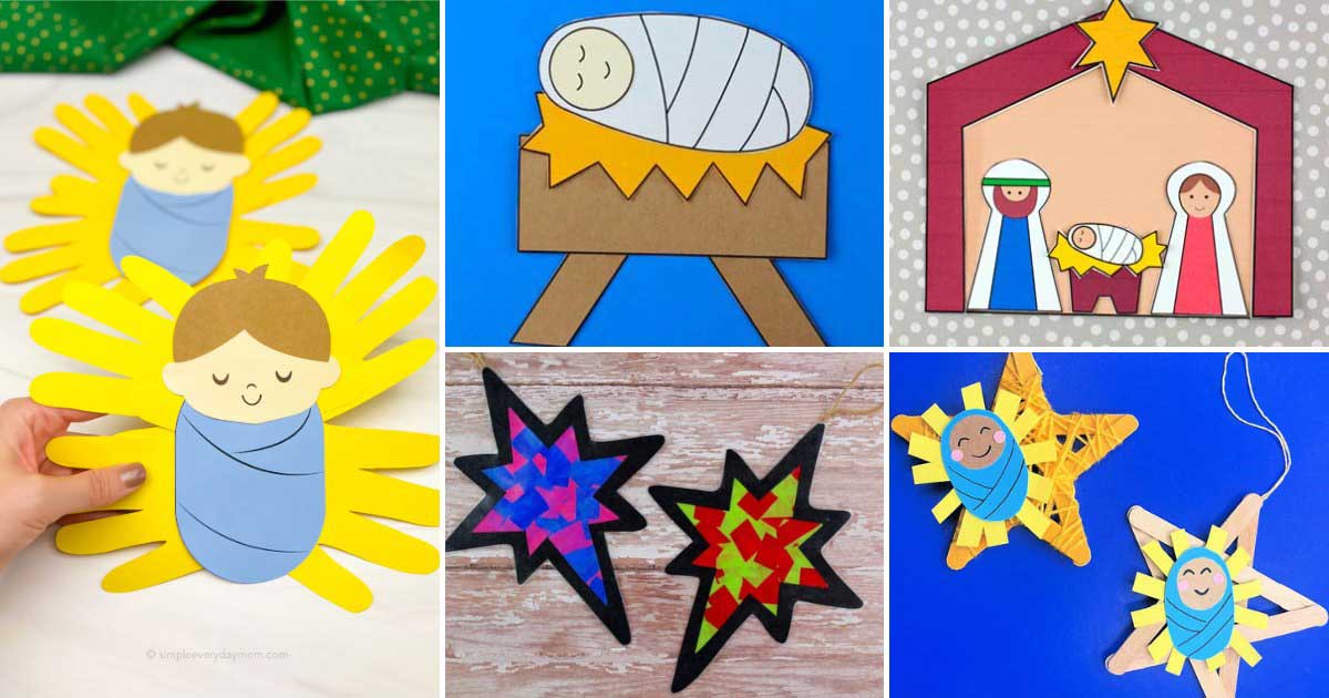 30+ Nativity Crafts for Kids to Celebrate the Christmas Story