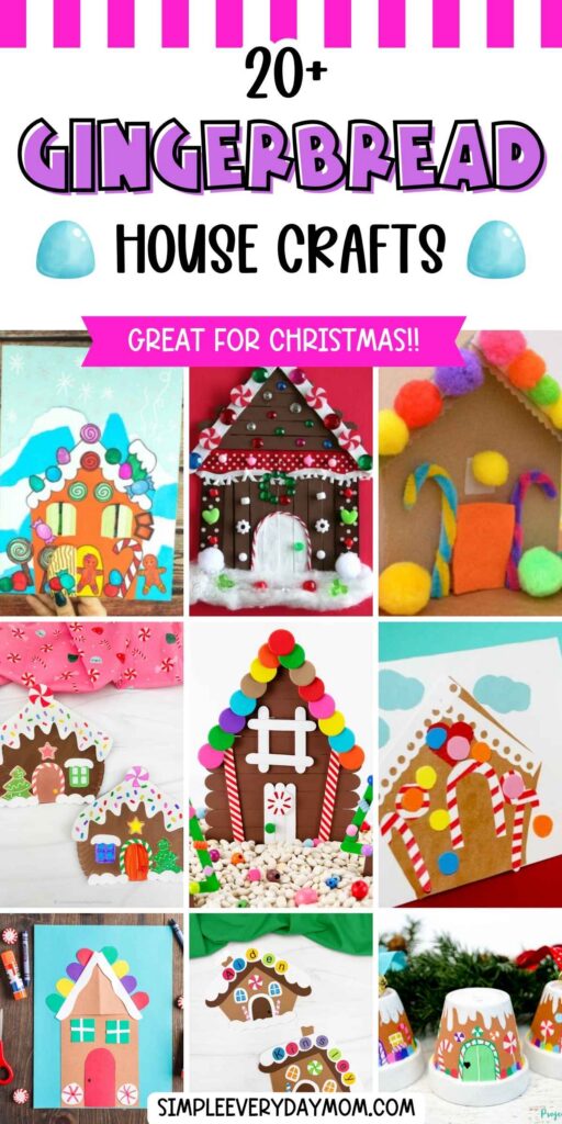 20+ Gingerbread House Crafts Kids Will Love This Christmas