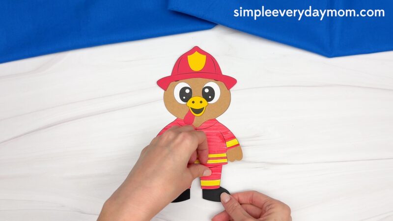 Fireman Turkey Disguise For Kids [Free Printable Template]