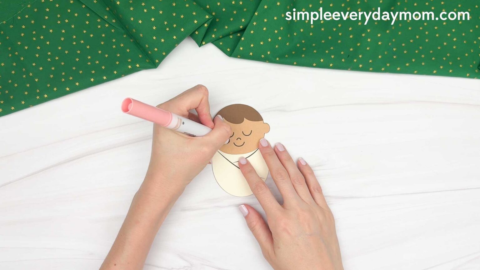 Baby Jesus Craft for Kids [Free Printable Template]