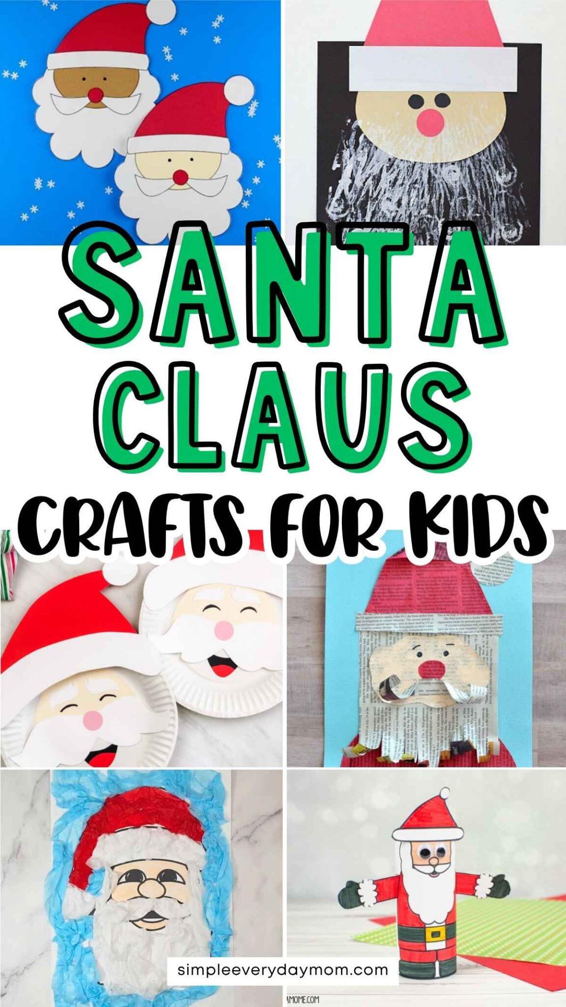 30+ Santa Crafts for Kids to Make This Christmas