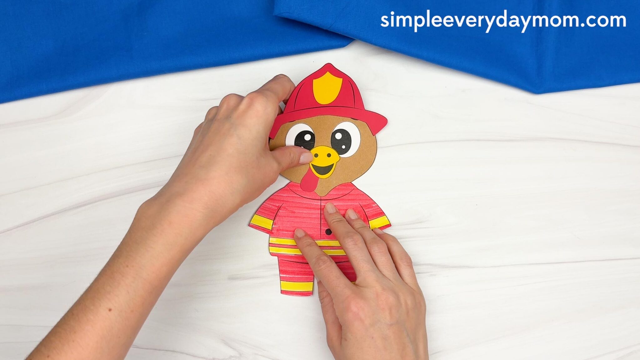 Fireman Turkey Disguise For Kids [Free Printable Template]