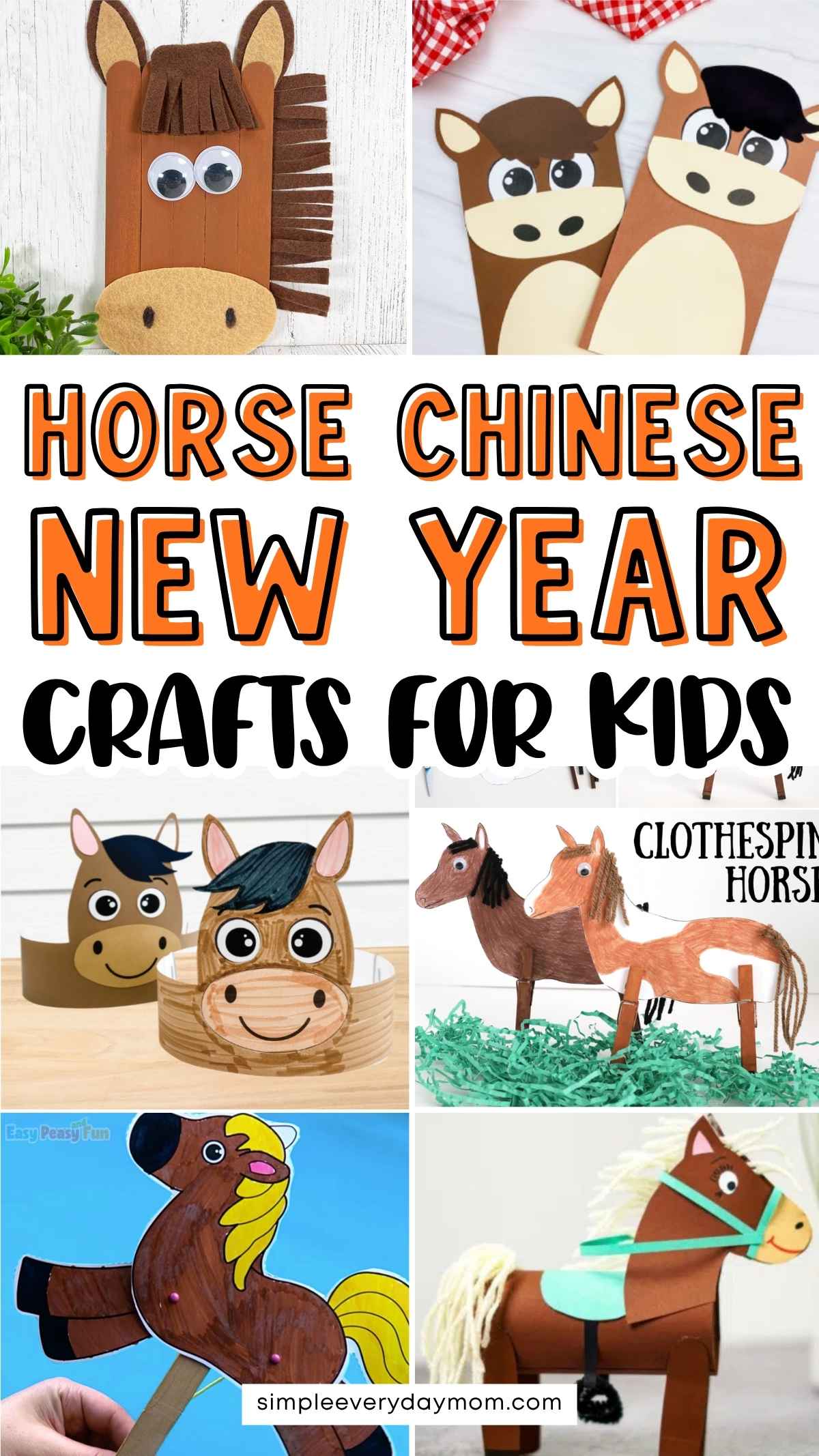 10+ Horse Chinese New Year Crafts for Kids to Celebrate the Year of the ...