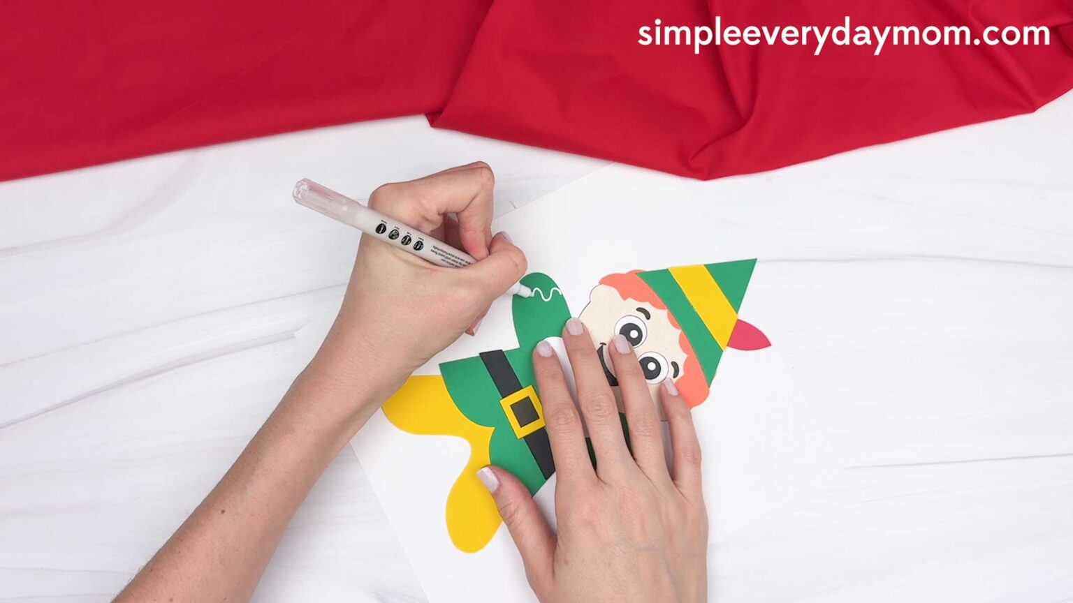 Buddy the Elf Gingerbread Man Craft for Kids [Free PDF Template]